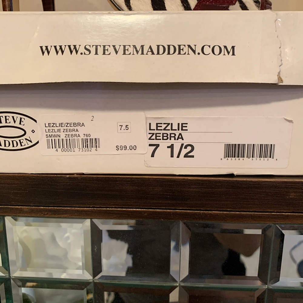 Steve Madden Zebra Print Heel - Gem